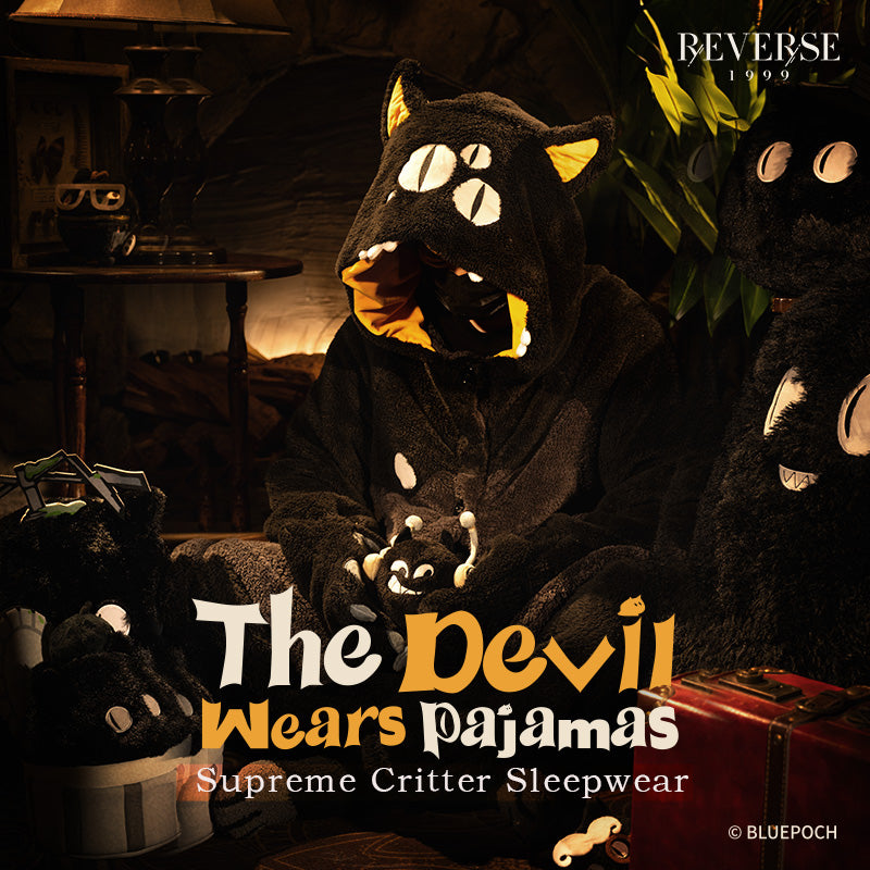 Reverse: 1999 "The Devil Wears Pajamas" Supreme Critter Sleepwear ...