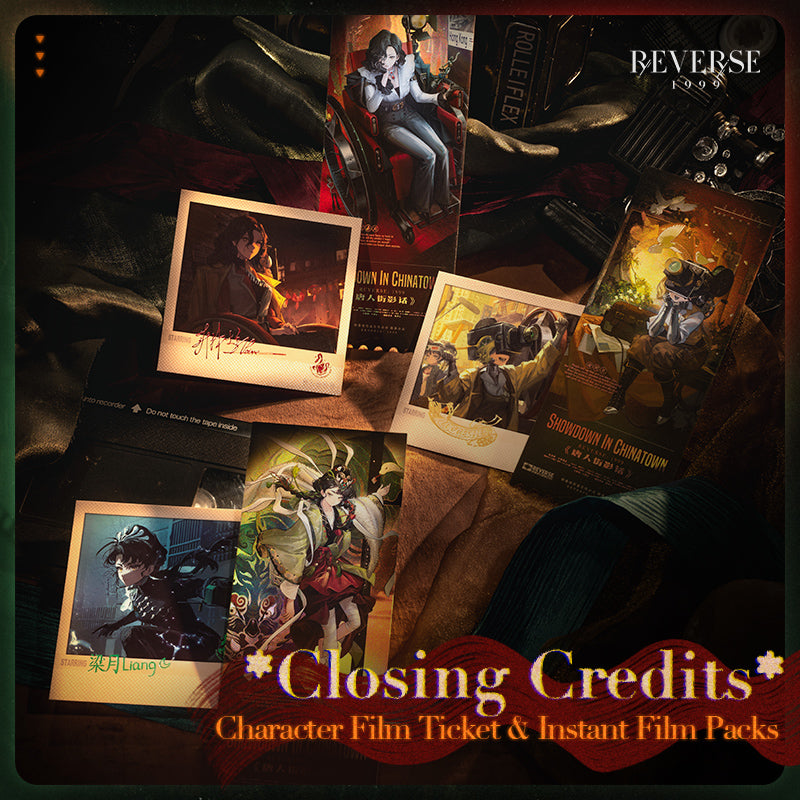 Reverse: 1999 "Closing Credits" Character Film Ticket & Instant Film P ...